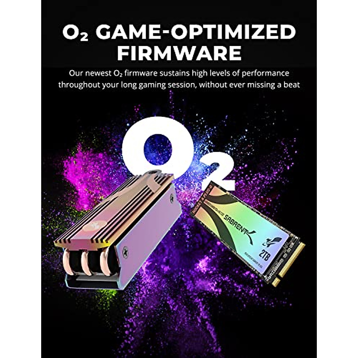 SABRENT Rocket 4 Plus-G 2TB Advanced Gaming M.2 PCIe NVMe SSD, up to 7GBps (SB-RKTG-2TB)