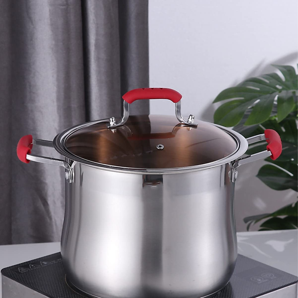 BESTonZON 8Pcs Silicone Pot Silicone pan Ear Pot Handle Grips Pot Handle Sleeve Ear Cover Rubber