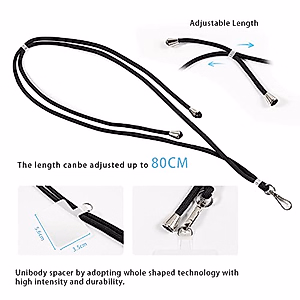 Shantime Unihertz Jelly Star Case + Universal Mobile Phone Lanyards, Neck/Crossbody Soft Strap Silicone TPU Cover Bumper Shell for Unihertz Jelly Star (3”)