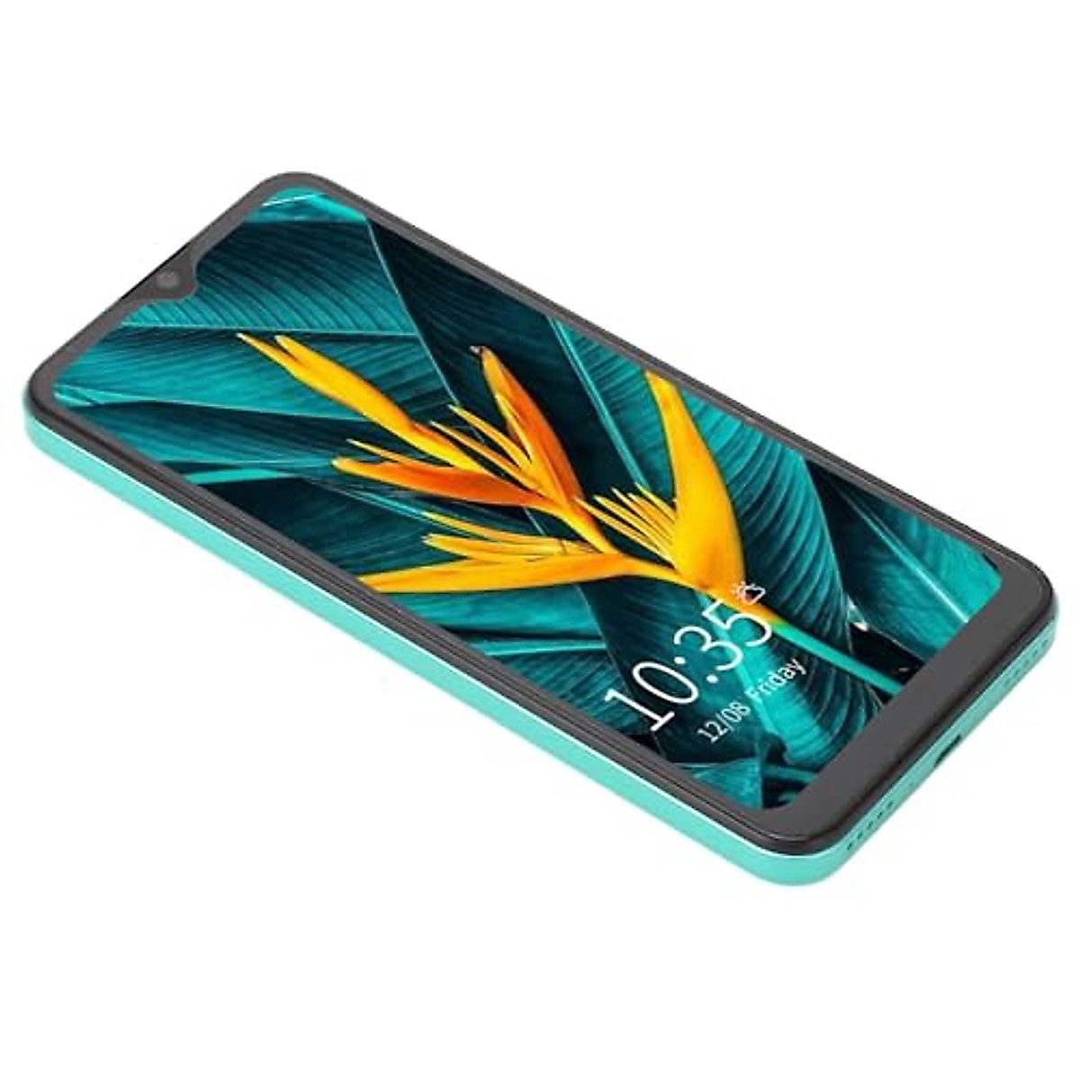 Smartphone, 6.1 Inch Drop Screen 3G Unlocked Cellphone 3GB ROM 32GB Facial Recognition Mobile Phone, 10 Core CPU Processor 5MP Front and 8MP Rear Camera 2800Mah Battery(Green)