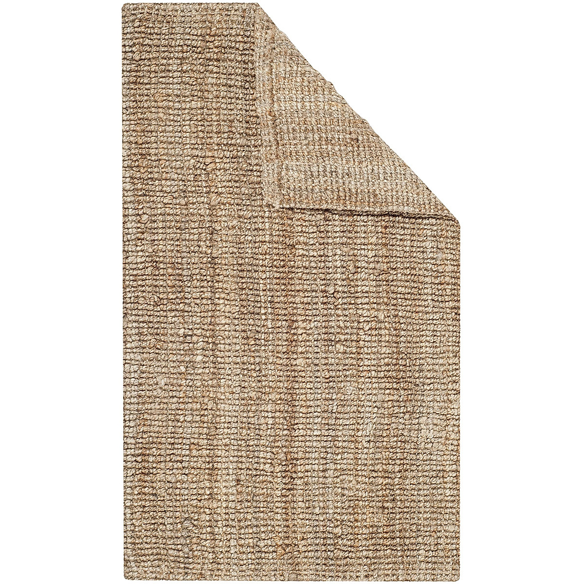 SAFAVIEH Natural Fiber Collection Area Rug - 5' x 7'6", Natural, Handmade Chunky Textured Jute 0.75-inch Thick, Ideal for High Traffic Areas in Living Room, Bedroom (NF447A)