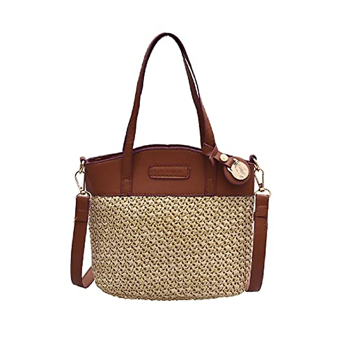 MAAFRI Fashion Women Straw Crossbody Bag Woven Bag Suitable for Daily Beach Party and Birthday Gifts (Large)