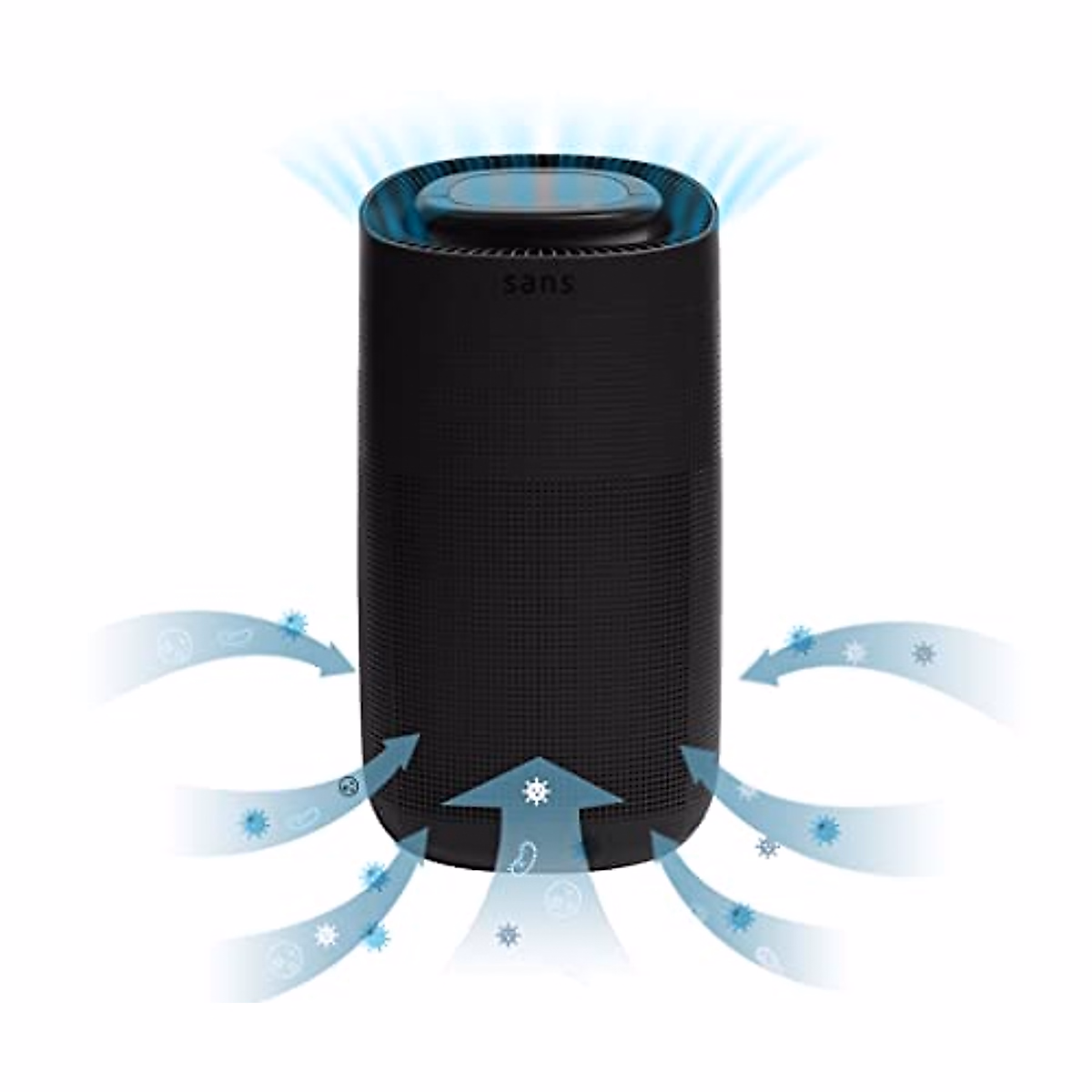 Sans HEPA 13 Air Purifier - Black - 1560ft² Ultra-Quiet Home Air Purifier, Pre-Filter, Activated Carbon, UV-C Light, Protect from Odors, Smoke, Pollutants, Allergens, Dust, Dander, Harmful Chemicals