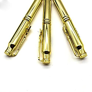 Pen Kit Mall Rifle Bullet Pen Refillable Gold Ballpoint Bullet Shaped Twist Pen (One Pen)