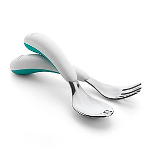 OXO Tot Fork & Spoon Set- Teal , 2 Piece Set