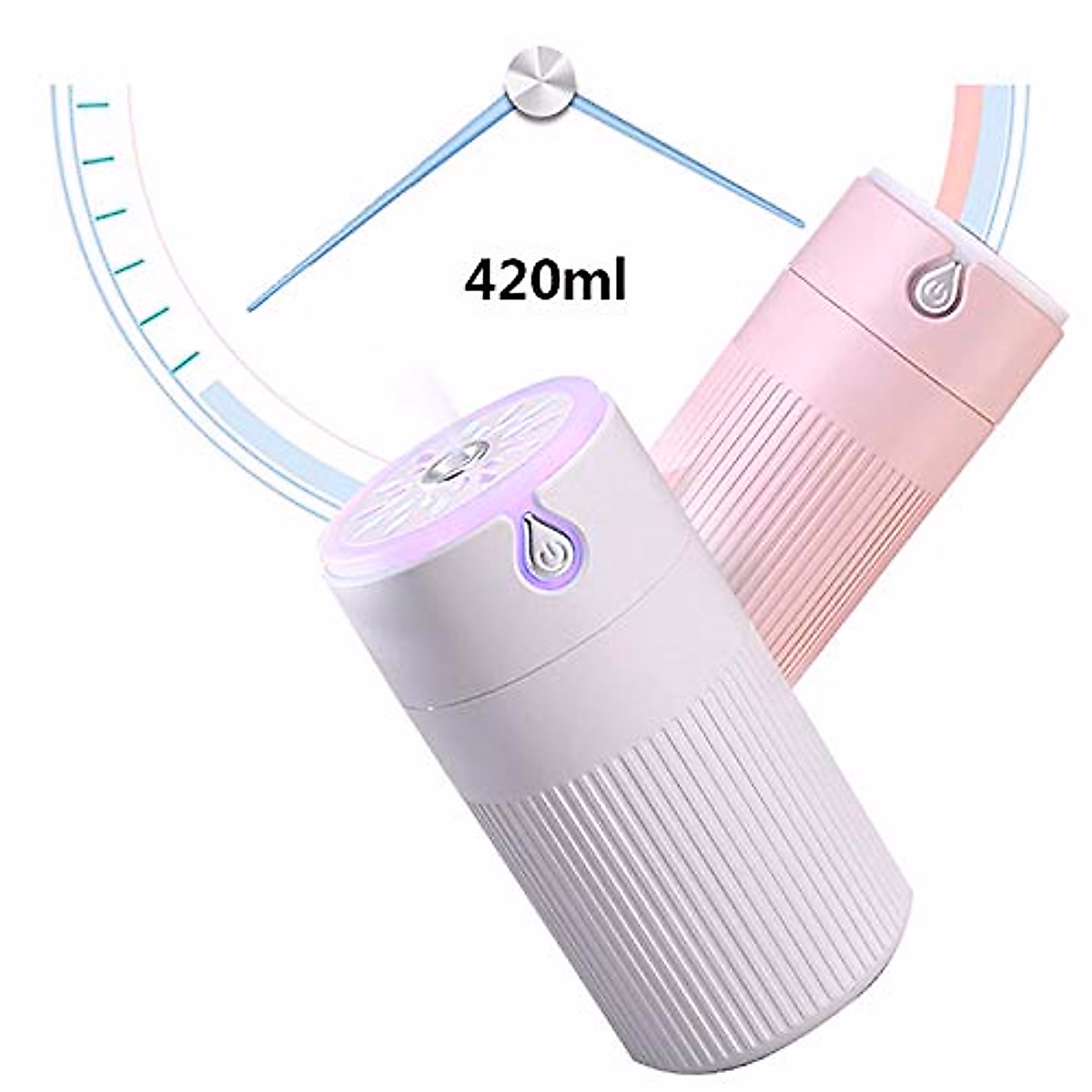 LEIGONG Desktop Portable Mini Air Purifier, Remove 99.97% Smoke Dust,Secondhand Smoke, Multipurpose Air Cleaner for Home, Bedroom, Office Car(Pink)