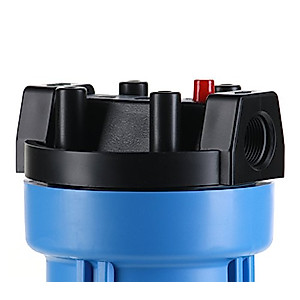 Hydronix HF5-20BLBK34PR Water Filter Housing 20" RO, Whole House, Hydroponics - 3/4" Ports, Blue Body w/PR