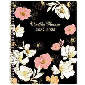 2024-2025 Monthly Planner/Calendar - 2 Year Monthly Planner 2024-2025, January 2024 - December 2025, 9" x 11" Planner with Monthly Tabs, Twin-Wire Binding, Two-Side Pocket, Perfect Organizer