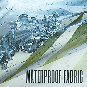 KIBAGA Beautiful Boho Shower Curtain for Your Bathroom - A Stylish 72" x 72" Modern Mid Century Curtain That Fits Perfect to Every Bath Decor - Ideal to Brighten Up Your Bohemian Bathroom at Home