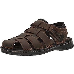 Rockport mens Darwyn Fishermen Fisherman Sandal, Brown Ii Leather, 9.5 US