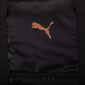 PUMA womens Evercat Cambridge Gym Tote Bags, Black/Gold, One Size US