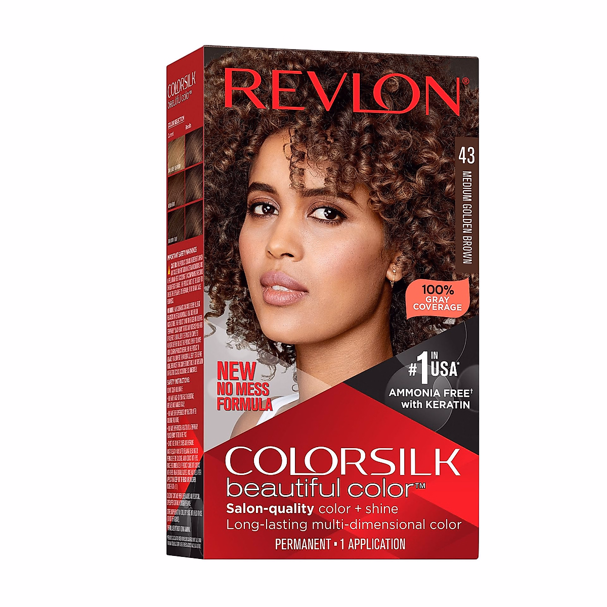 Revlon Liquid Color #43 Medium Golden Brown (Pack of 4)
