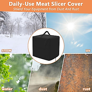 Fizentia Meat Slicer Cover Compatible with BESWOOD Meat Slicer/VEVOR Meat Slicer,Fit for 8"/10"/12" Meat Slicer Machine for Home/Commercial-20"Lx17"Wx15"H