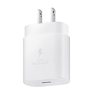SAMSUNG 25W USB-C Super Fast Charging Wall Charger - White (US Version with Warranty)
