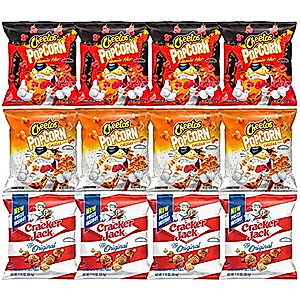 Popcorn Variety Pack - Snack Bag Assortment Care Package - Bulk Sampler (32 Count)