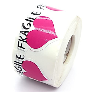 Fragile Stickers,Mail Stickers,Thank You Stickers,Handmade Stickers,Small Shop Stickers,Envelopes Stickers for Small Business, Online Retailers,Handmade Goods,500 Labels Per Roll