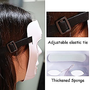 Halloween Costume Mask, 3 Flash Modes, LED Light Up Scary Mask for Festival Cosplay Halloween Masquerade Parties, Carnival Gifts, Adjustable Face (Blue)