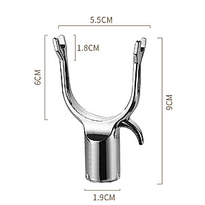 ccHuDE 3 Pcs U Shaped Utility Hooks Clothes Pole Replacement Hooks Drying Pole Forks Clothes Rail Forks for Reach Pole