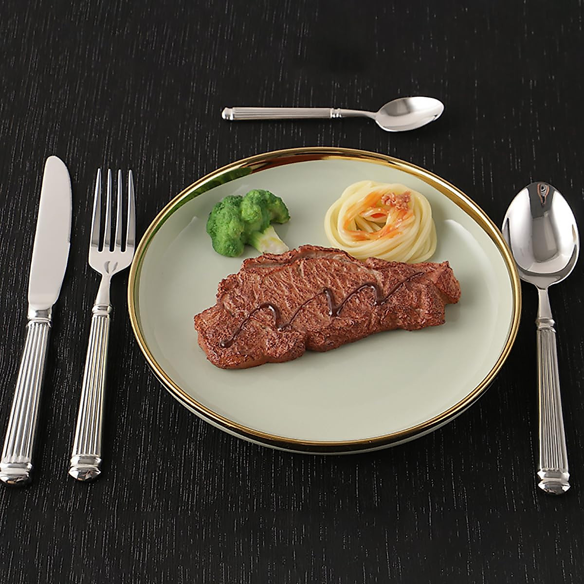 16 Piece Silverware Set for 4,Roman column Luxury 18/10 Stainless Steel Flatware,Cutlery Set Mirror Polished Forks Spoons and Knives Set Utensils Sets for Home Kitchen Restaurant Gift Box Packing