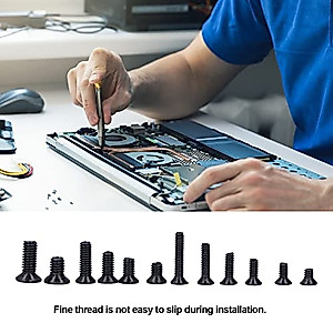 Electronic Repair Screws Kit, 600Pcs Various Sizes Standard Design Computer Screw for Electronics