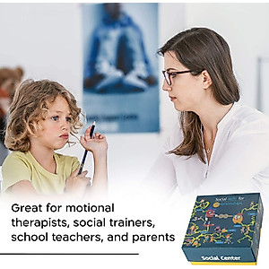 Social Emotional Learning Activity for Kids 8-12 Games for Relationship Suitable For Behavior Autism Learning Materials Card Games for Occupational Therapy ADHD Tools Social & Communication Skills