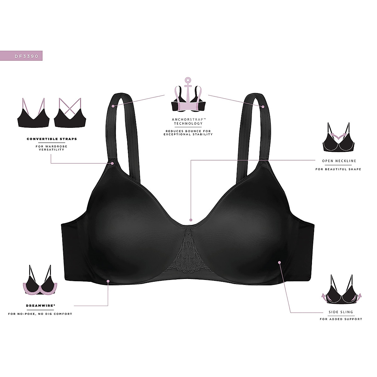 Bali womens Passion for Comfort Dreamwire Underwire Df3390 Full Coverage Bra, Soft Taupe, 34D US