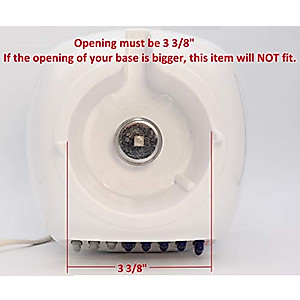 Blendin Complete 6-Piece 48 Ounce Replacement Round Glass Jar Cup Assembly Set With a Jar Base Cap, Blade, Gasket, Round Lid, Center Fill - Compatible with Standard Oster & Osterizer Blenders