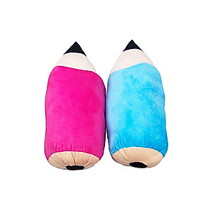 MASSJOY Large Creative Cute Pencil Plush Pillow Cushion, Men and Women Birthday Gifts. Green-20 Inch