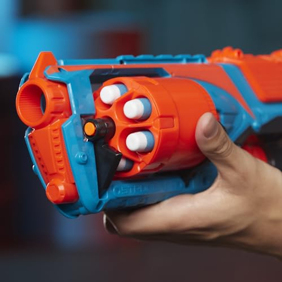 Nerf Elite Strongarm, Rotating Barrel, Slam Fire, 6 Darts, 8 Year Old Boys & Girls & Up (Amazon Exclusive)
