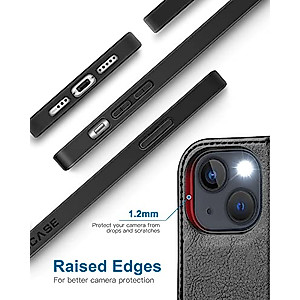 OCASE Compatible with iPhone 13 Wallet Case, PU Leather Flip Folio Case with Card Holders RFID Blocking Kickstand [Shockproof TPU Inner Shell] Phone Cover 6.1 Inch 2021 (Black)