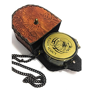Eagle Compass Engraved Vintage Ship Functional Gift Compass Baptism