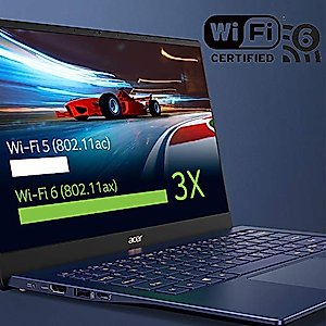 Acer Swift 5 Ultra-Thin & Lightweight Laptop, 14" Full HD IPS Touch, 10th Gen Intel Core i7-1065G7, 8GB LPDDR4, 512GB PCIe NVMe SSD, FP Reader, Wi-Fi 6, Back-lit Keyboard, Windows 10, SF514-54T-76PY