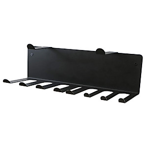 Leopold&toby Tool Gym Equipment Storage Rack,Resistance Bands Rack Fitness Rack Weight Room Organizer for Hanging Lifting Belt and Jump Rope Storage Yoga Mat, Black