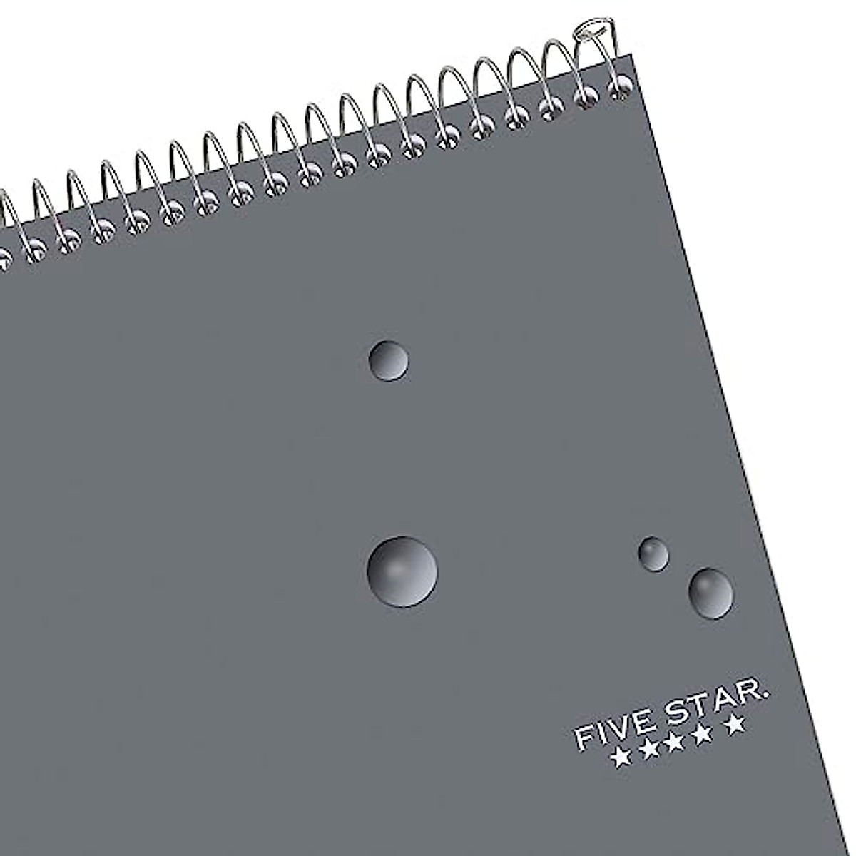 Five Star Top Bound Notebooks, 6 Pack, 1-Subject, College Ruled Paper, Fights Ink Bleed, Water Resistant Cover, 11" x 8-1/2", 100 Sheets, Assorted Colors (73525)