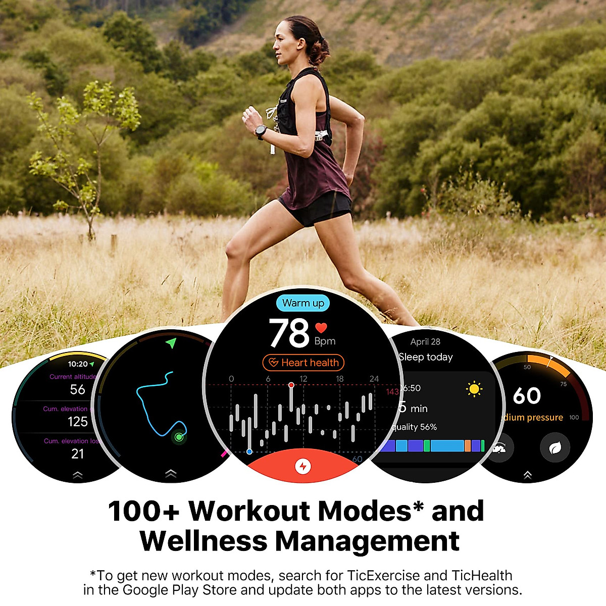TicWatch Pro 3 Ultra GPS Smartwatch Plus TicPods ANC Wireless Earbuds Ice Bluetooth 5.0 Wear OS Smart Watch for Men Blood Oxygen IHB AFib Detection Fatigue Assessment 3-45 Days Battery NFC Mic Speaker