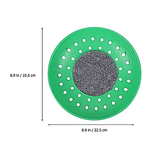 NUOBESTY 4pcs Plastic Bird Nests Dehumidification Bird Egg Basin Pigeon Nesting Bowls Breeding Hatching Box for Pigeons Doves Quails Small Birds Pet Cage Accessory Green