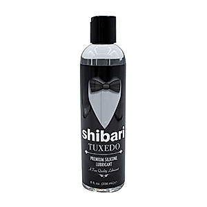 Shibari Tuxedo Silicone Lubricant, Premium Thick Lube for Women, Men, Couples, for Vaginal, Solo or Anal Play, Compatible with Natural Rubber Latex, Polyurethane, and Polyisoprene Condoms, 8 fl oz