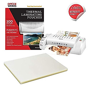 Thermal Laminating Pouches, 8.9" x 11.4", 100 Pack, 3 Mil, Compatible With All Thermal Laminators