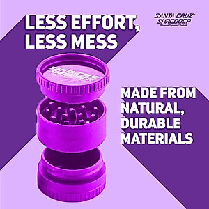 Santa Cruz Shredder Herb and Spice Grinder Made in USA (Purple)