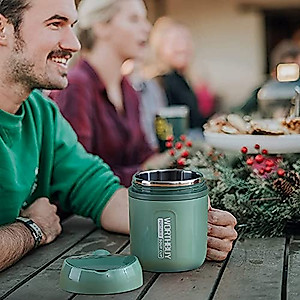 WORTHBUY Leak Proof Thermal Insulated Food Jar with Foldable Spoon, Lunch Containers Soup Cup for Kids and Adult, 16oz Capacity - Pink