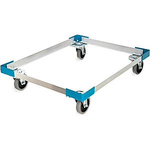 Carlisle FoodService Products Cateraide Metal Dolly for TC1826N Carriers with Reinforced Corners for Catering and Events, Aluminum, 28.63 x 22 Inches, Silver