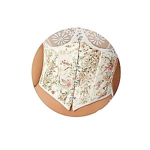 Asooll Lace up Corset Belts Bustier Floral Printed Wide Underbust Corset Belt Costume Clothing Dress Waist Belts for Women