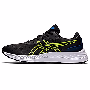 ASICS Men's GEL-EXCITE 9 Running Shoes, 10.5, BLACK/HAZARD GREEN