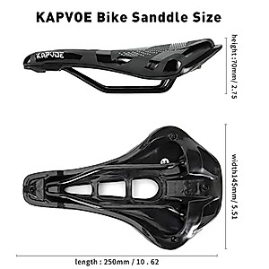 KAPVOE Mountain Bike Seat Bicycle Saddle Comfortable Memory Foam Cushion for MTB BMX Road Riding Specialized Mountain Bike Seat Bicycle Saddle Comfortable Memory Foam Cushion for MTB BMX Road Riding