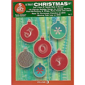 Ultimate Christmas Gift, Volume 3. 5-disc set incl. 1 DVD containing rare TV Christmas Classics: Charles Boyer in "The Gift", Maureen O'Sullivan in "The Blessed Midnight", Ramond Burr in "A Star Shall Rise", and Vincent Price narrates "A Christmas Carol",