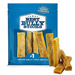 Best Bully Sticks All-Natural USA Baked & Packed Himalayan Yak Cheese for Dogs - Vegetarian & Lactose Free - Fully Digestible, Long-Lasting Chews - Large Chews from 4 Pack