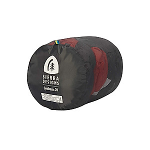 Sierra Designs Synthesis 20 Degree Sleeping Bag, Women's Mummy Style Camping & Backpacking Sleeping Bag