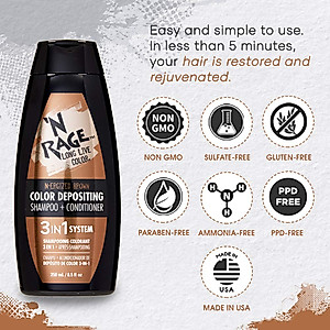 N Rage Color Depositing Shampoo + Conditioner 3 in 1 System (N-Ergized Brown)