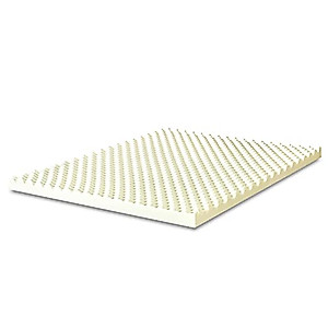 ZINUS 3 Inch Copper Cooling Memory Foam Mattress Topper with Airflow Design, King White