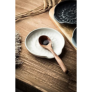 Porcelain Spoon Rest with Drip Tray for Multiple Utensils, Cooking&Large Stove Spoon Holder